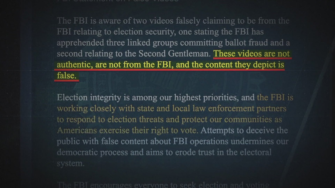 FBI warns of fake election videos | 9news.com