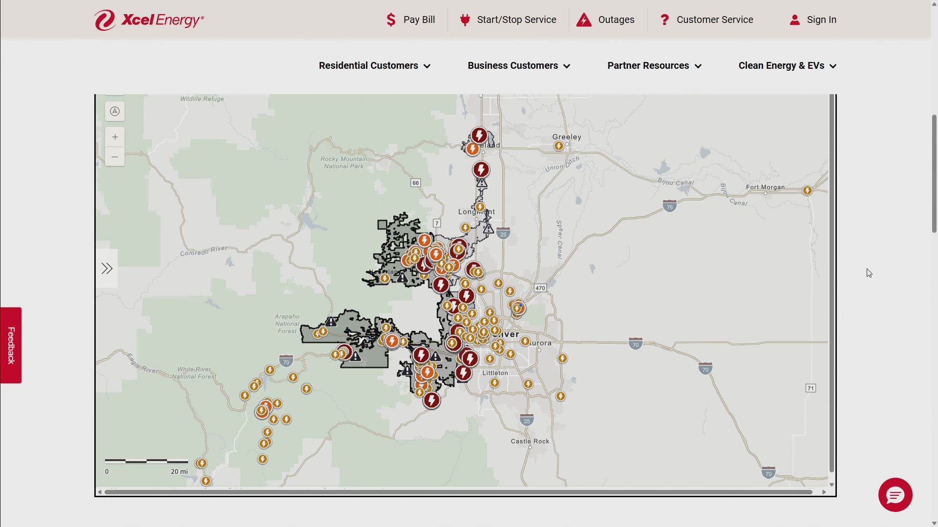 Power outages across Colorado amid high winds | 9news.com