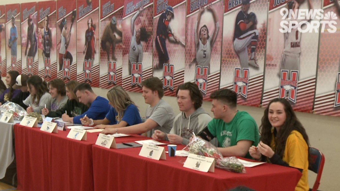 Heritage holds National Signing Day ceremony for 19 student-athletes ...