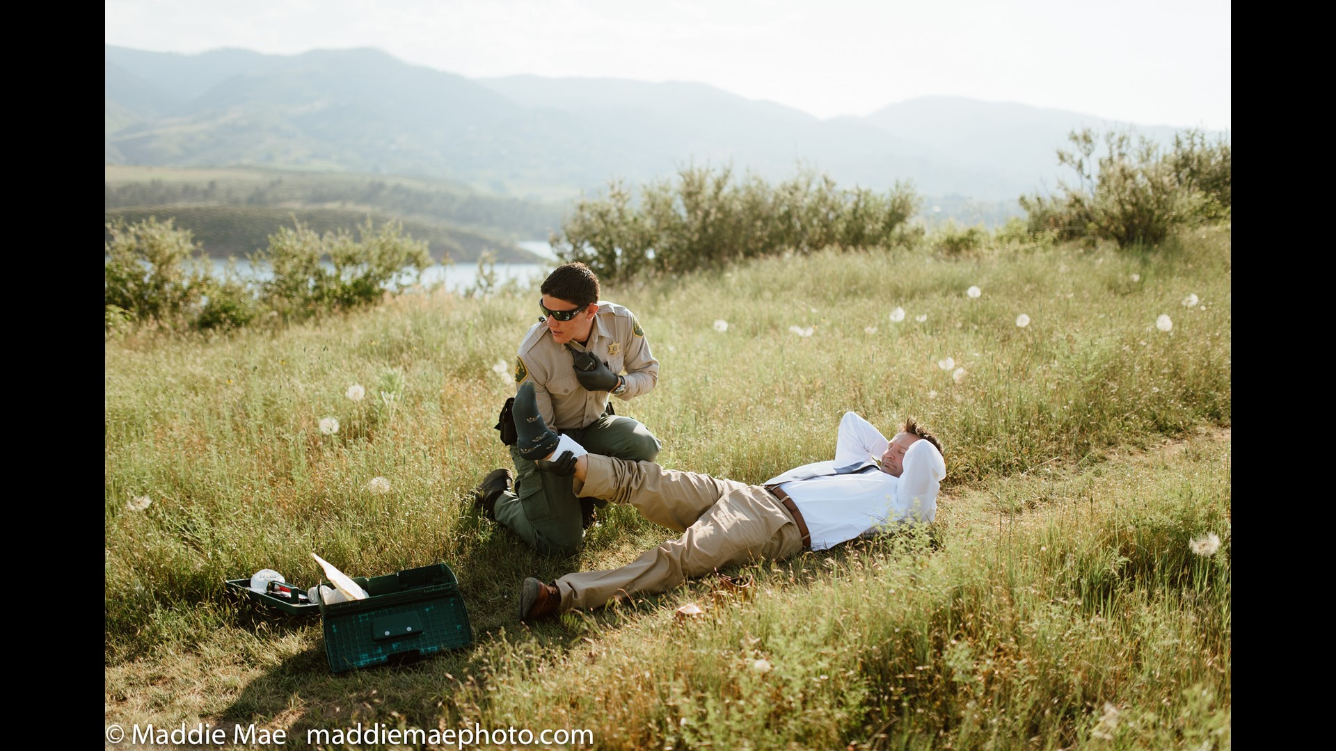 Wedding photographer captures aftermath of Fort Collins groom bit by ...