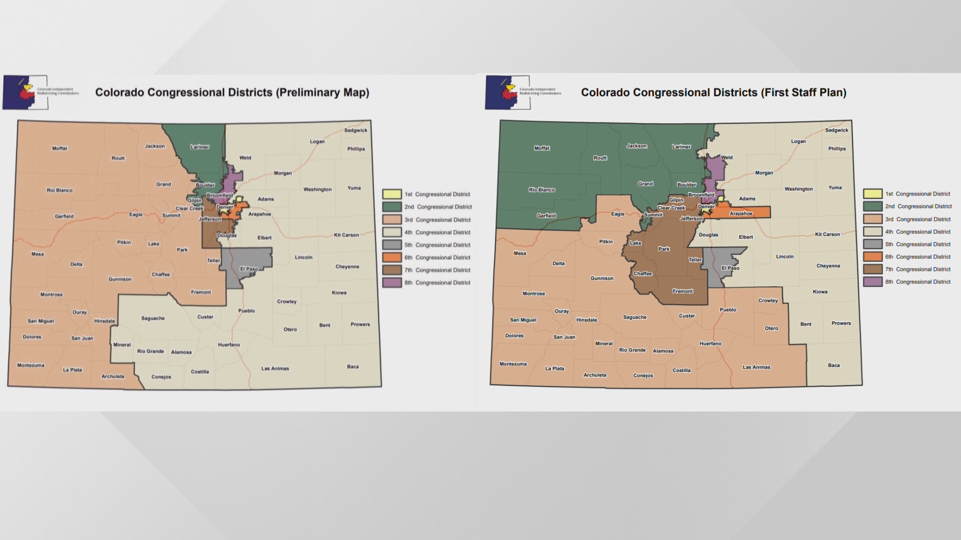 Colorado redistricting committee updates draft congressional map ...
