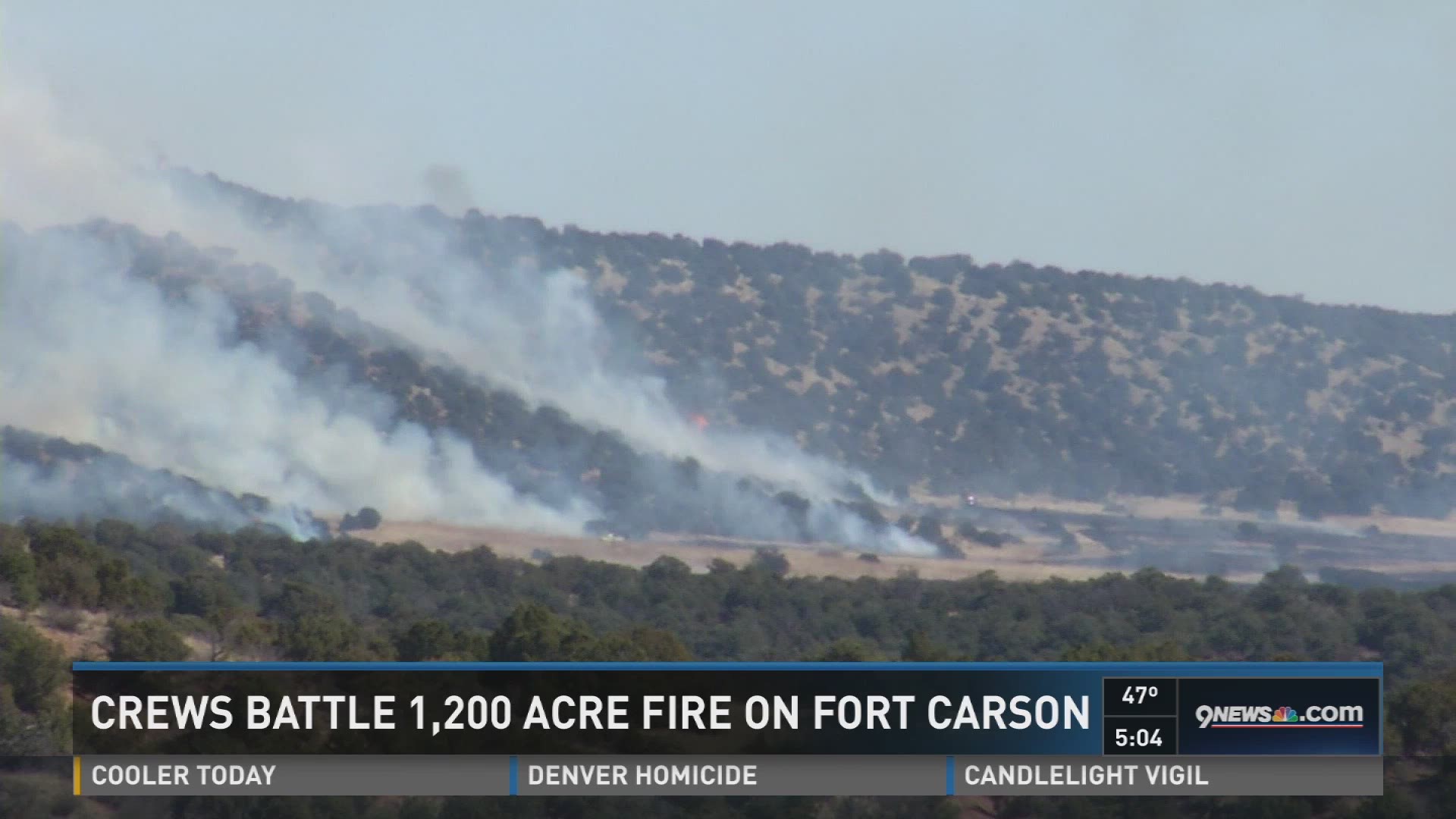 Fire on Fort Carson burns 1,200 acres | 9news.com