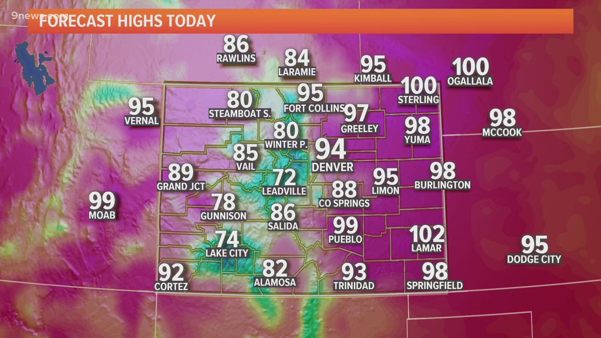 Denver, Colorado, Front Range weather forecast | 9news.com
