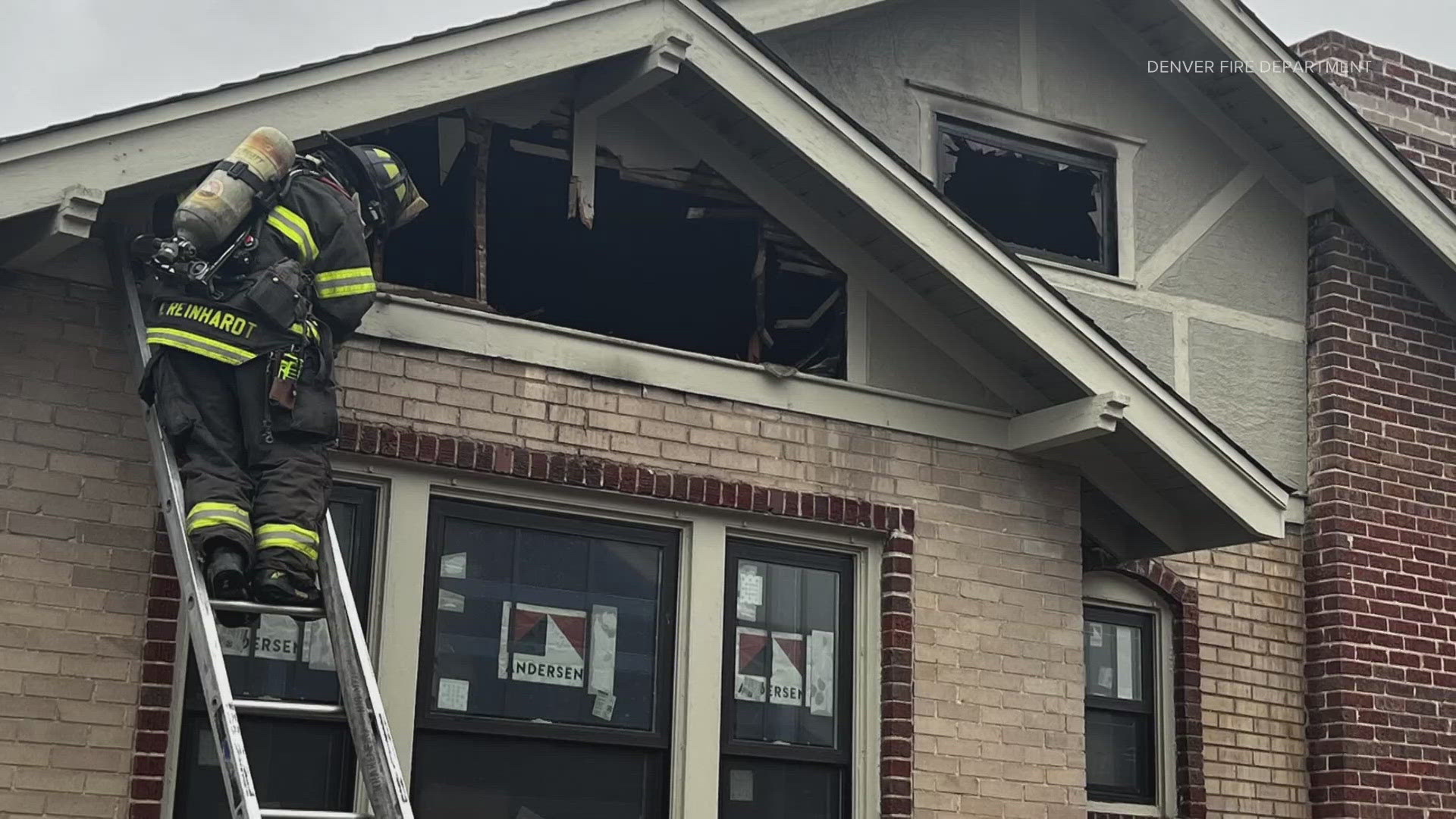 Crews battle house fire in Denver | 9news.com