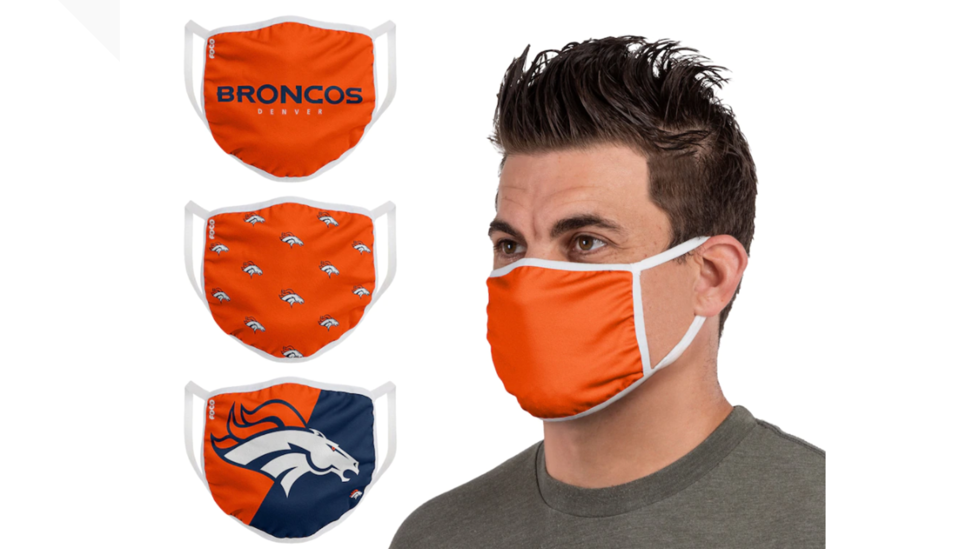 Official Broncos, Avs, Rockies, Nuggets face masks | 9news.com