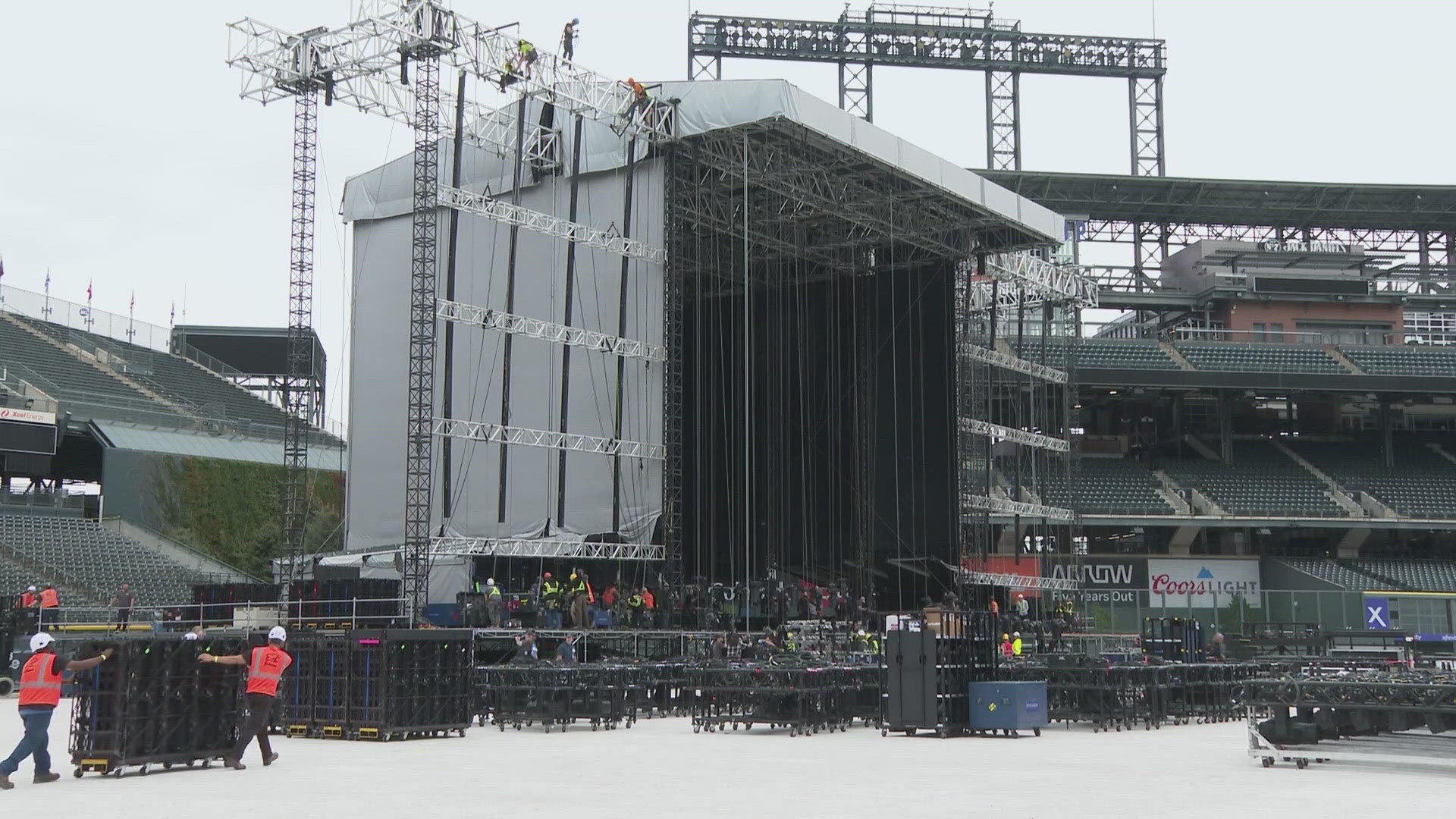 Coors Field stage almost complete for Paul McCartney concert in Denver ...