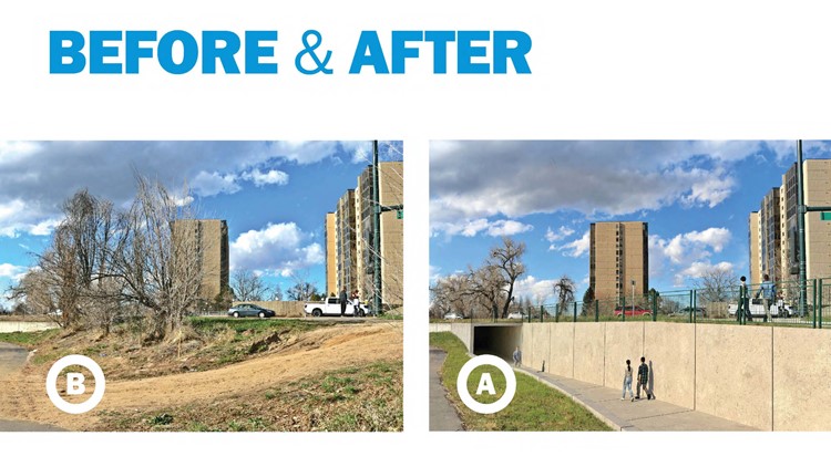 Highline Canal Trail Underpass work closes Parker Road in Denver ...