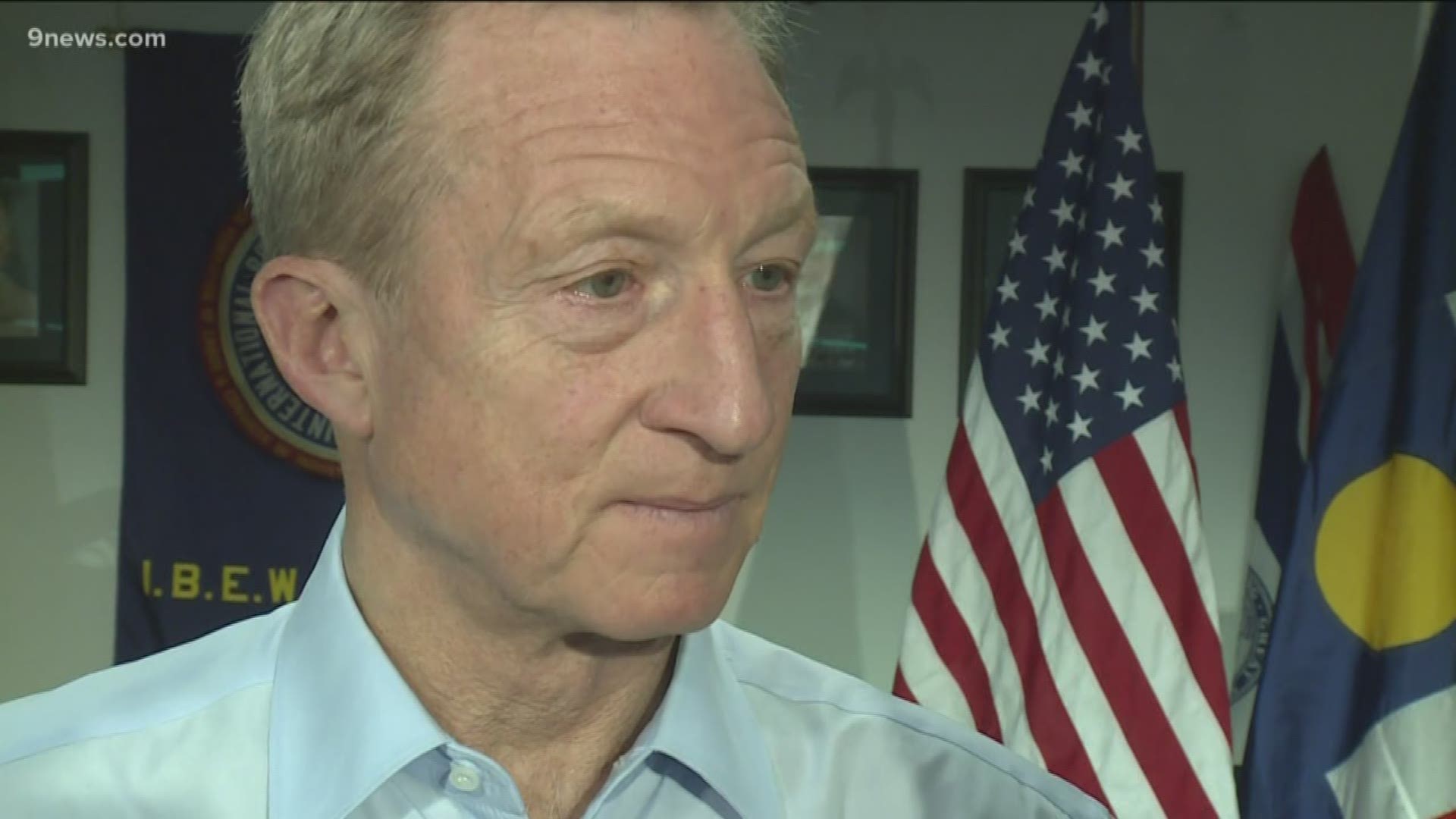 Tom Steyer talks gun violence, climate change in visit to Denver ...