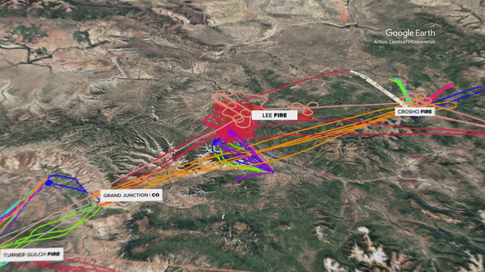 Flight data paints wild picture as aerial firefighting operations ...