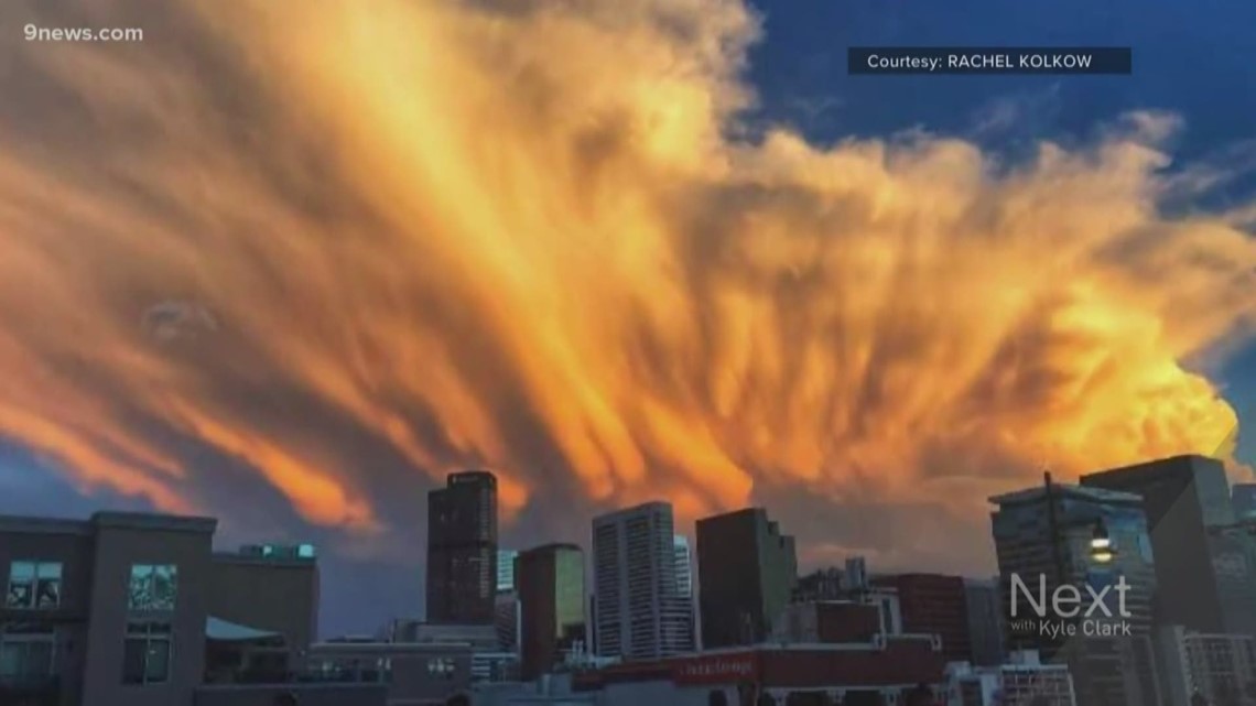 What kind of clouds lit up the sky above Denver this week? | 9news.com