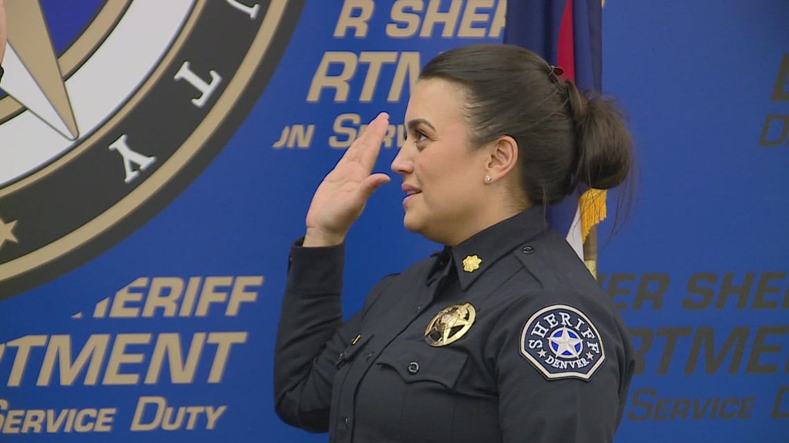 Denver Sheriff Department swears-in first Latina to achieve rank of ...