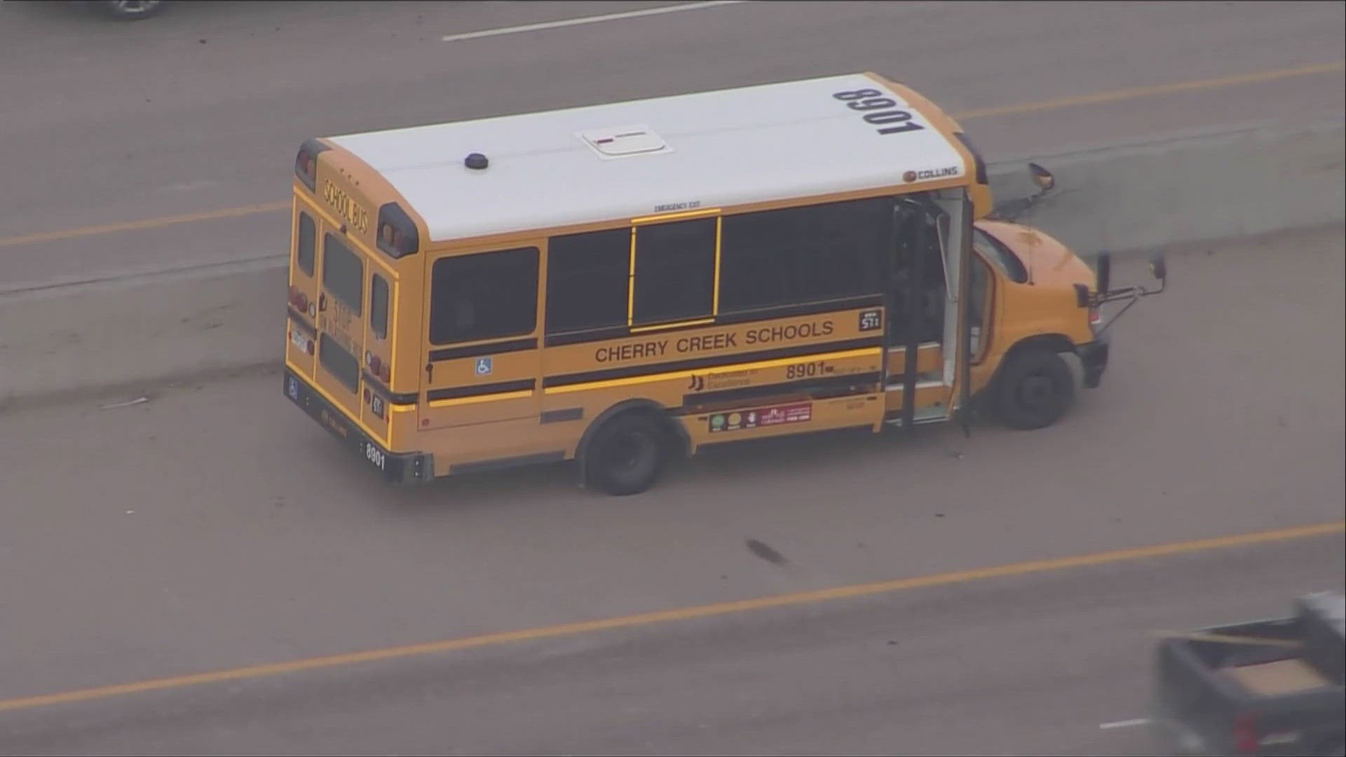 Hit-and-run reported involving Cherry Creek School District bus | 9news.com
