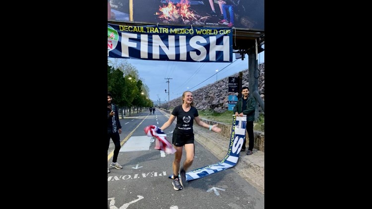 Boulder woman sets record at Todo Triathlon | 9news.com