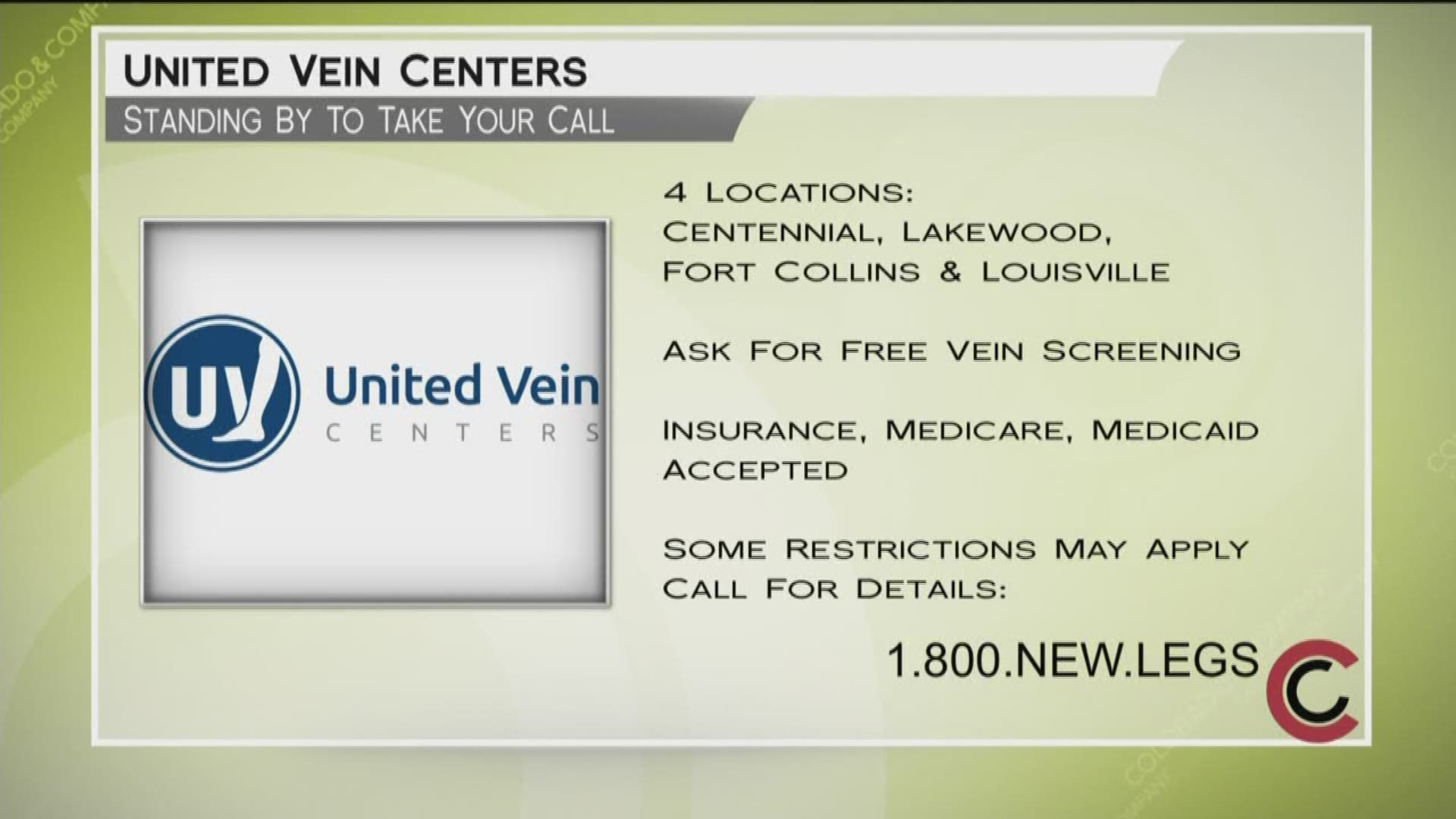 United Vein Center - December 3, 2019 | 9news.com