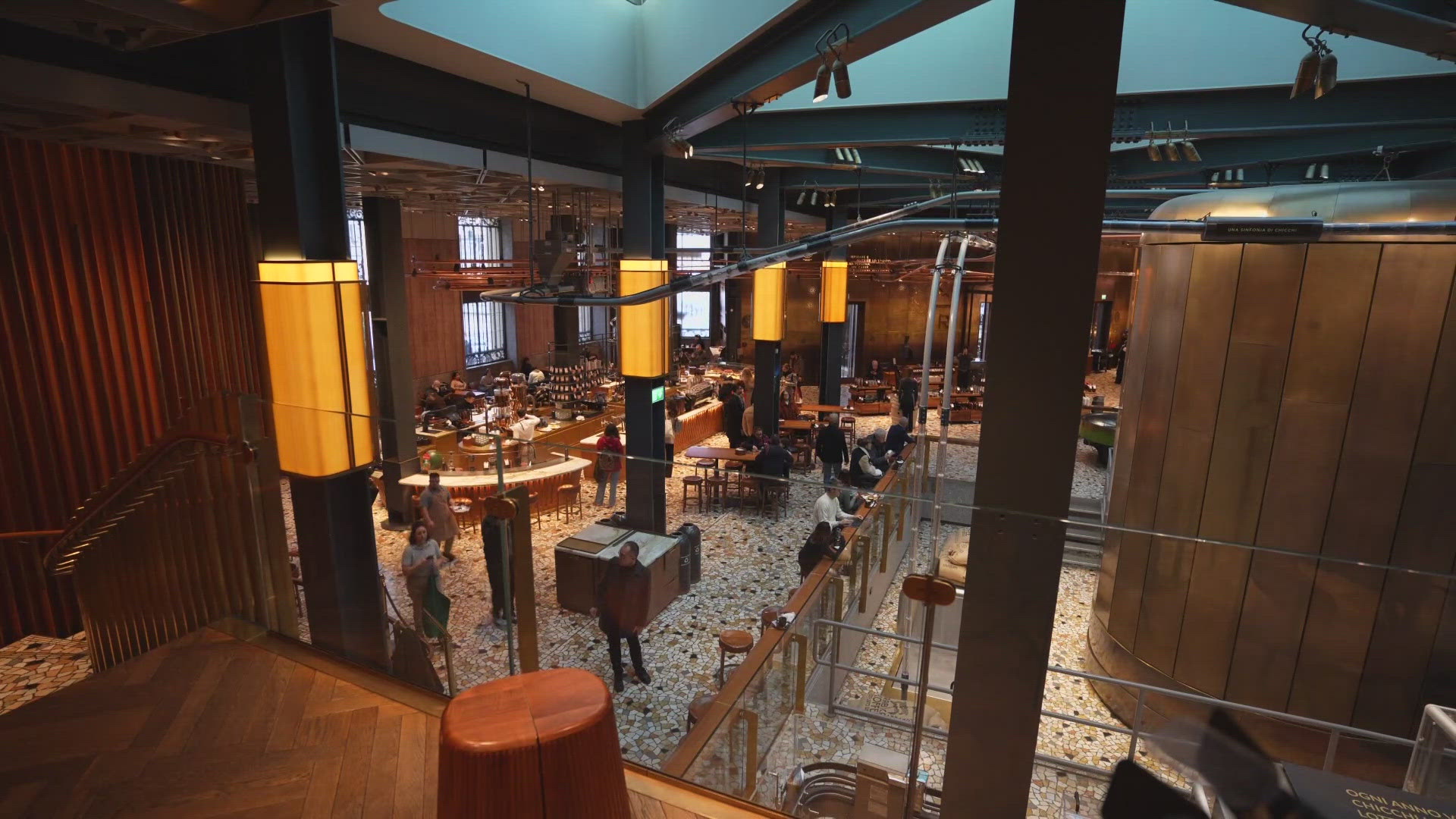 Starbucks' Milan roastery amazes with coffee 'Willy Wonka'-style ...