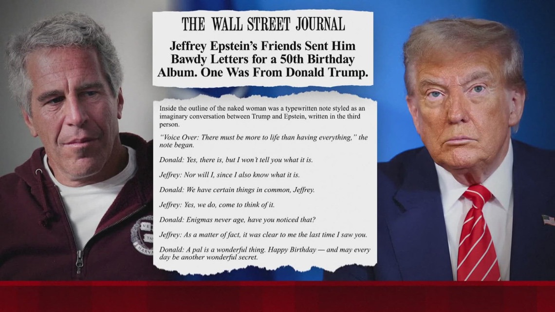 Trump mired in Epstein controversy as Wall Street Journal reports on ...