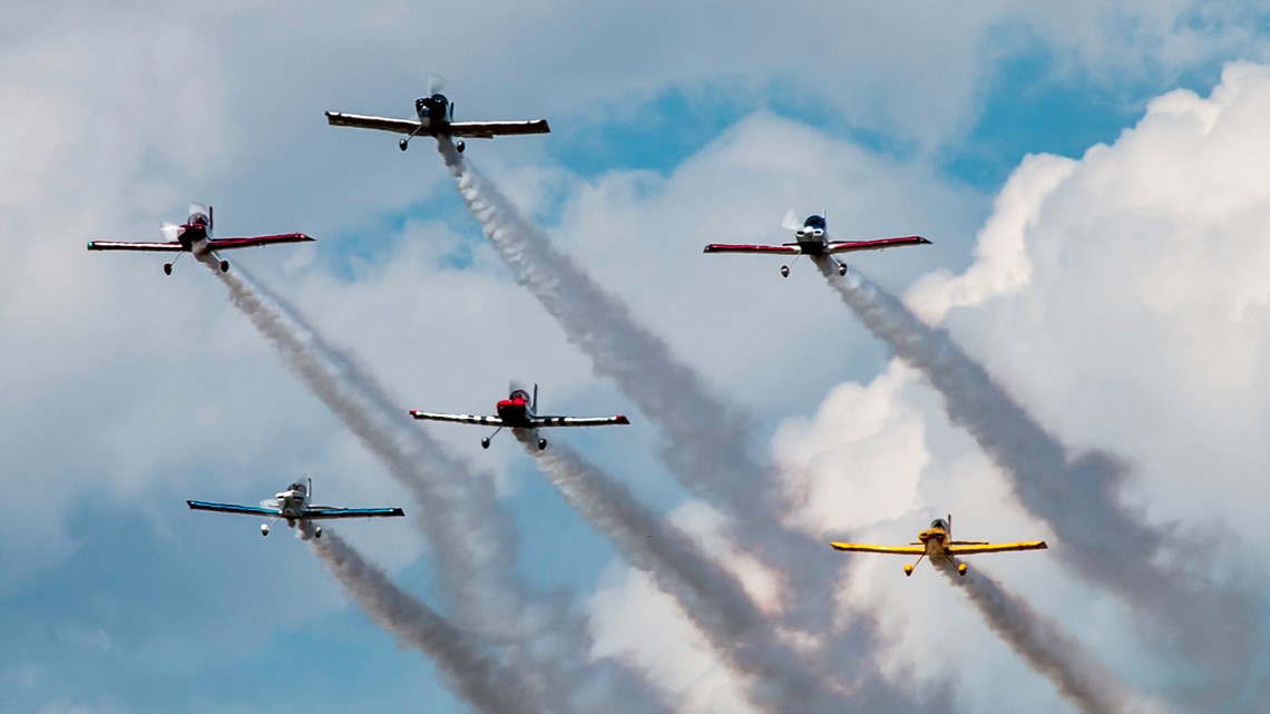 WATCH: Airplane parade flies over Denver metro area on May 14 | 9news.com