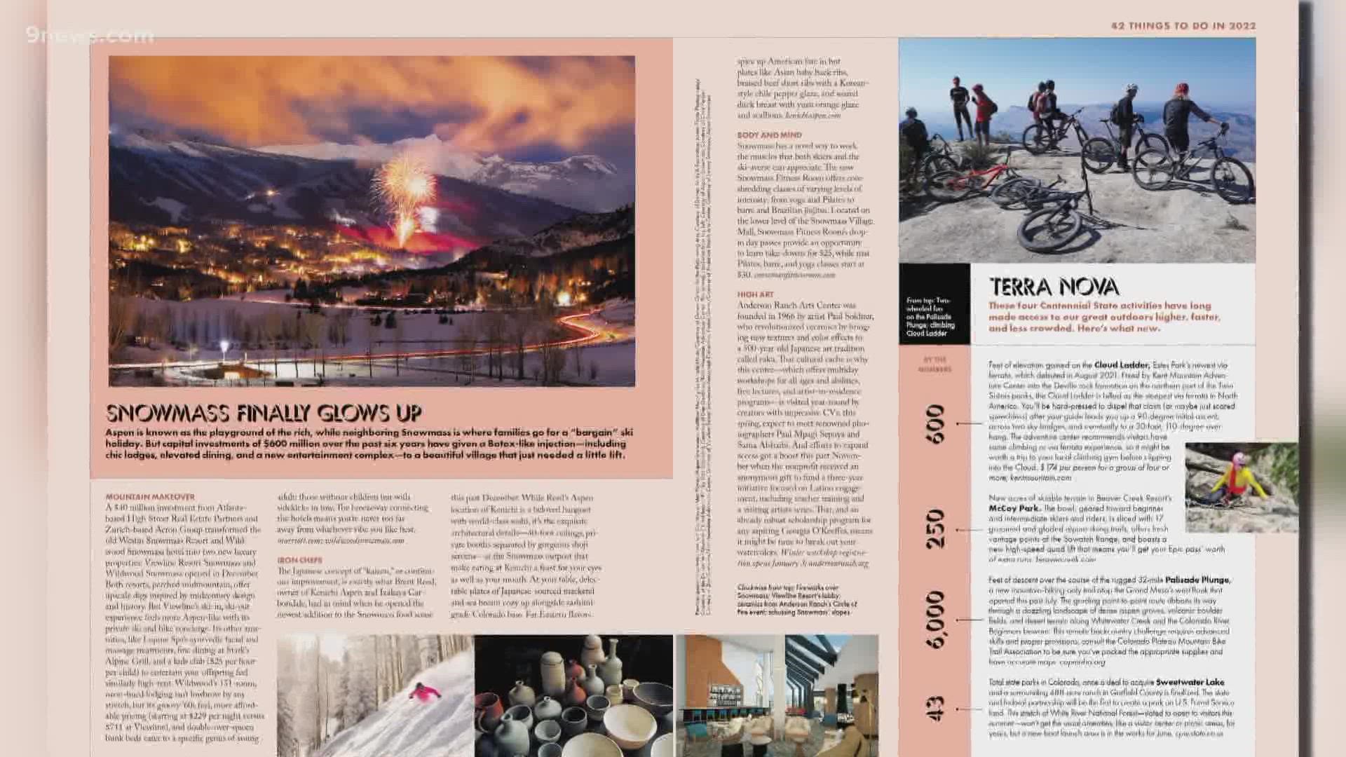 5280 Magazine: 42 ways to explore Colorado in 2022 | 9news.com