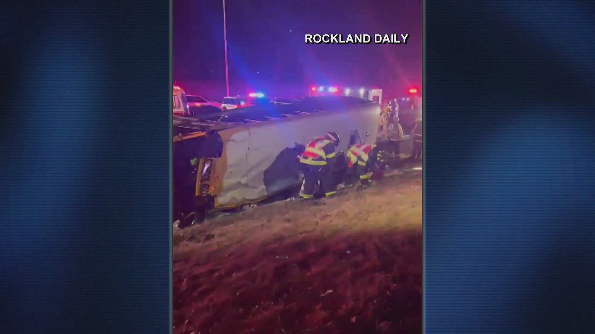 New video shows aftermath of New Jersey school bus crash | 9news.com