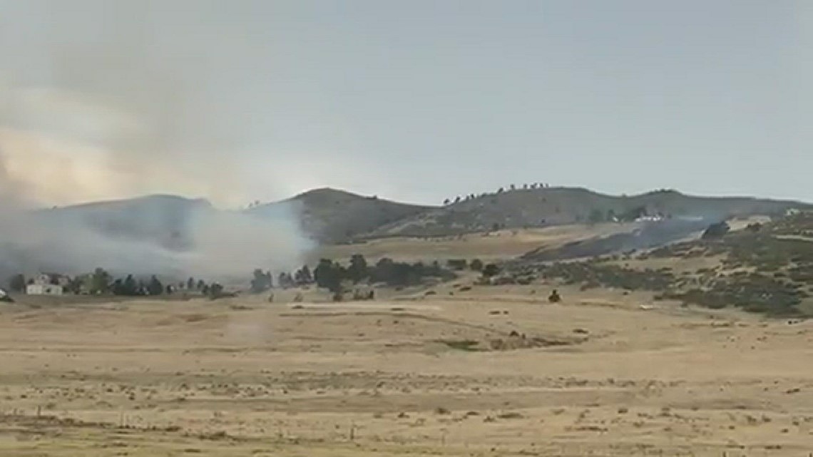 Larimer County fire east of Carter Lake | 9news.com