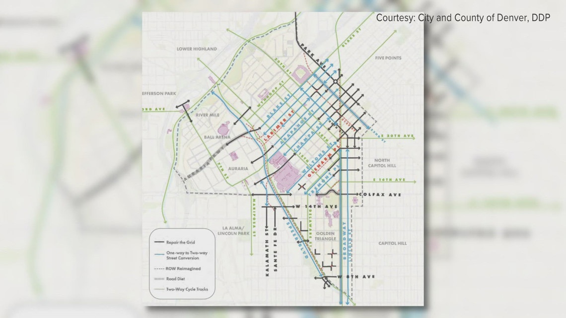 Denver explores converting one-way streets | 9news.com