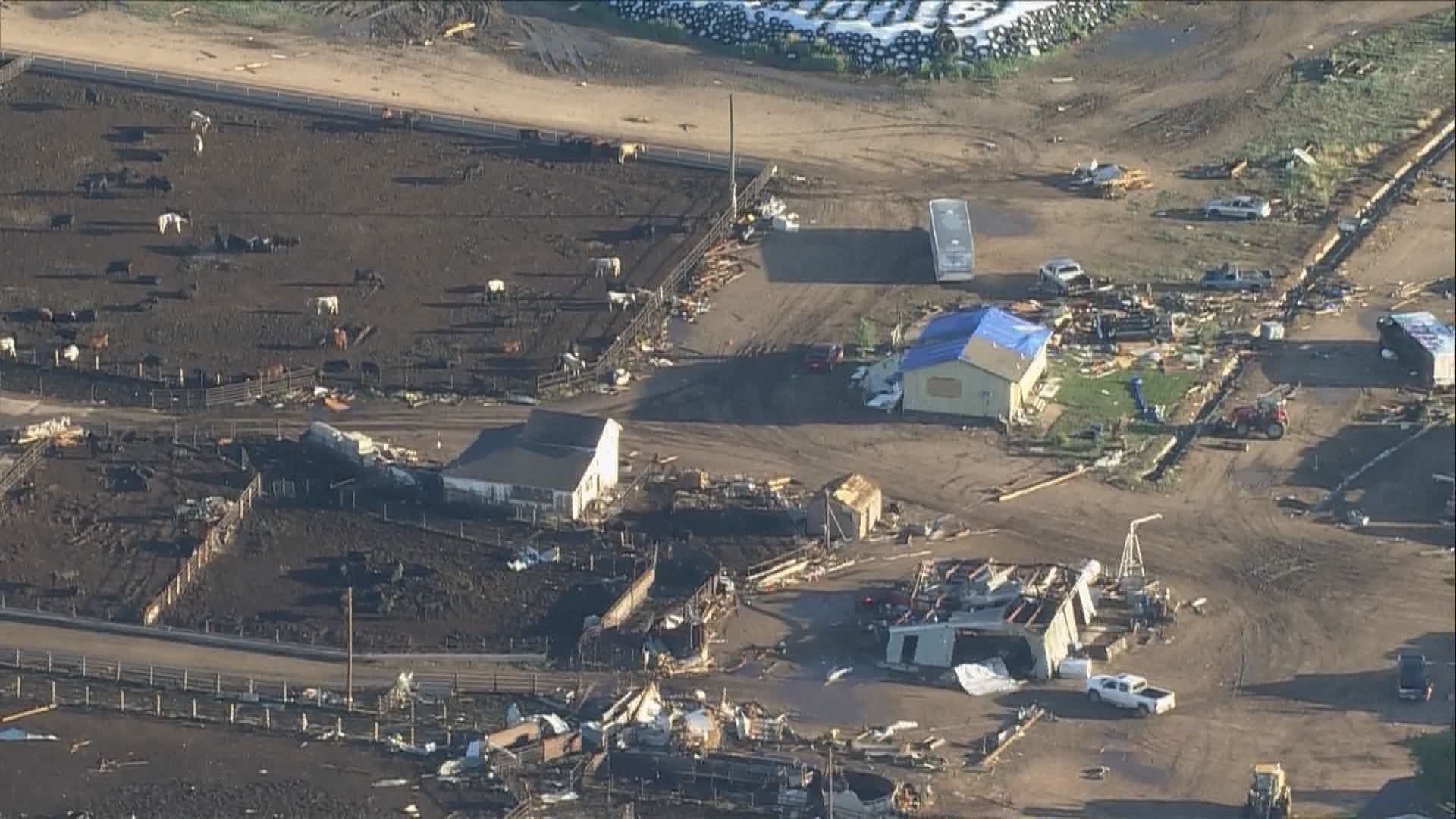 2 homes destroyed after landspout tornado rips Weld County | 9news.com