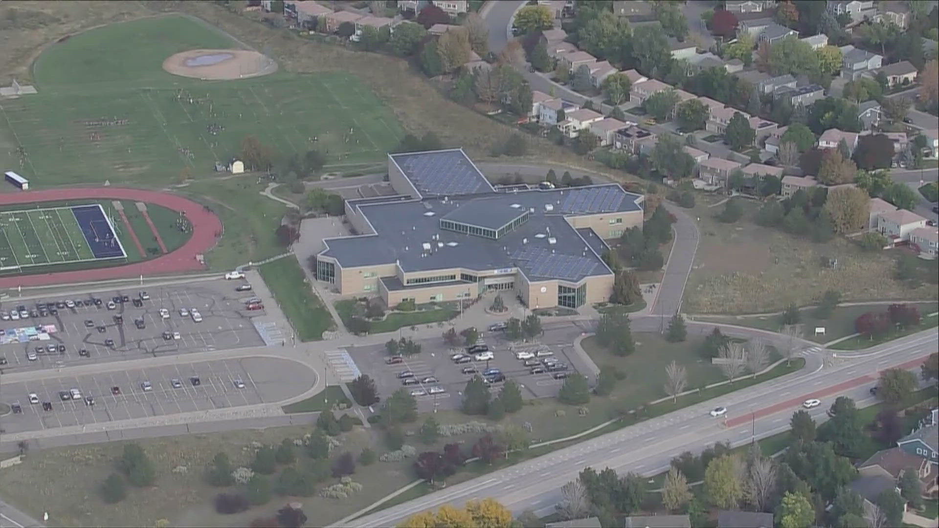 Douglas County middle school hit by stray bullet, man arrested | 9news.com