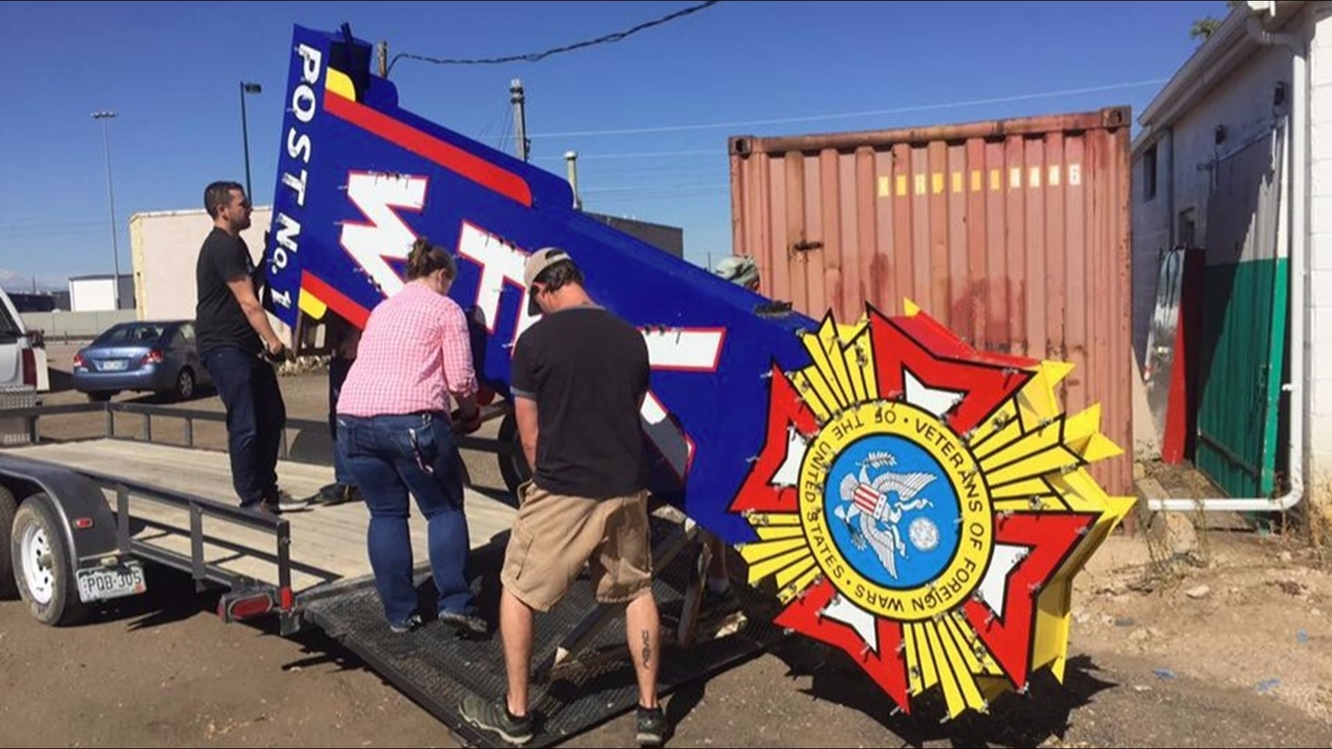 Original neon sign from Denver's VFW Post 1 found and restored | 9news.com
