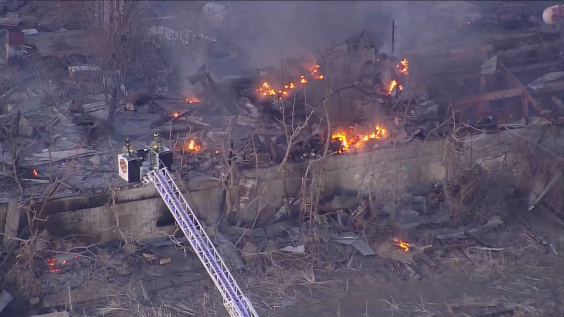 Fire burning on sugar mill property in Longmont | 9news.com