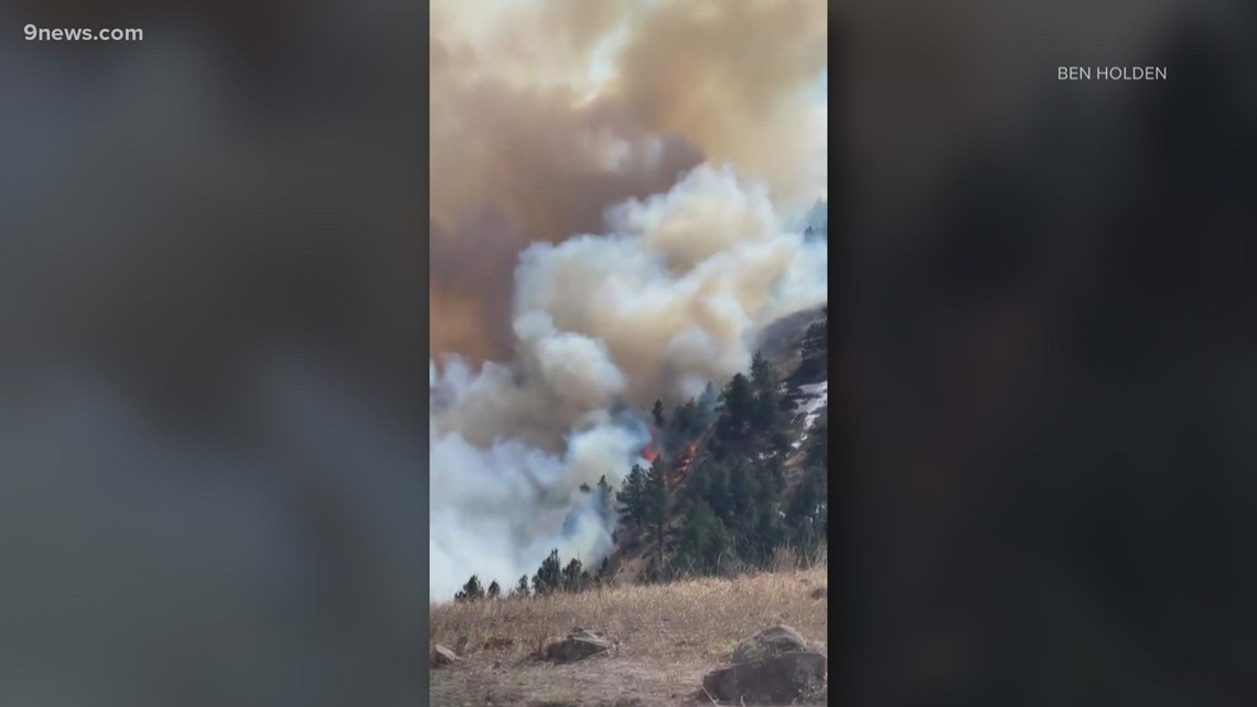 Video shows hikers evacuating area near NCAR fire | 9news.com
