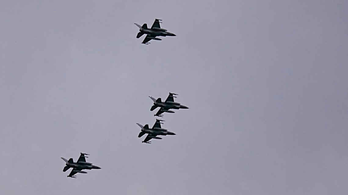 WATCH: Airplane parade flies over Denver metro area on May 14 | 9news.com