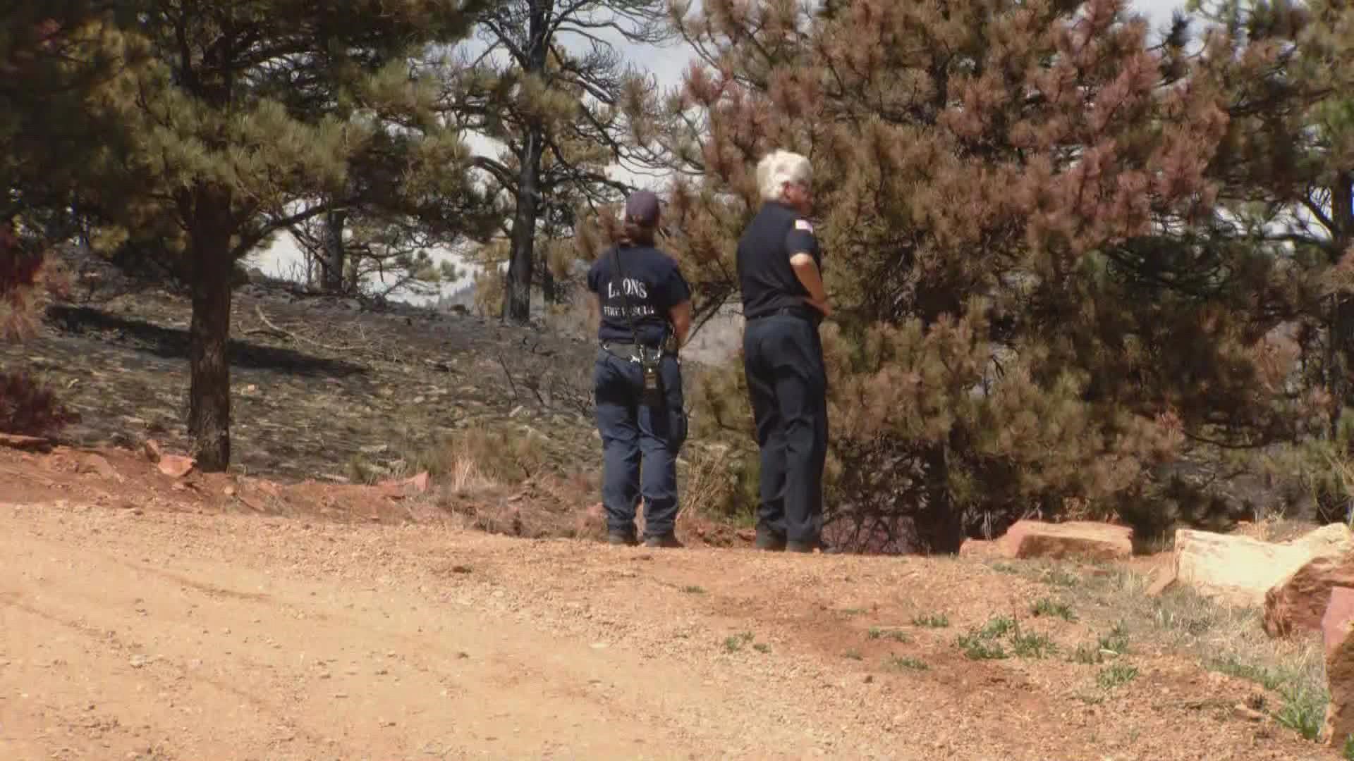 Lyons firefighters are still patrolling the 37E fire | 9news.com