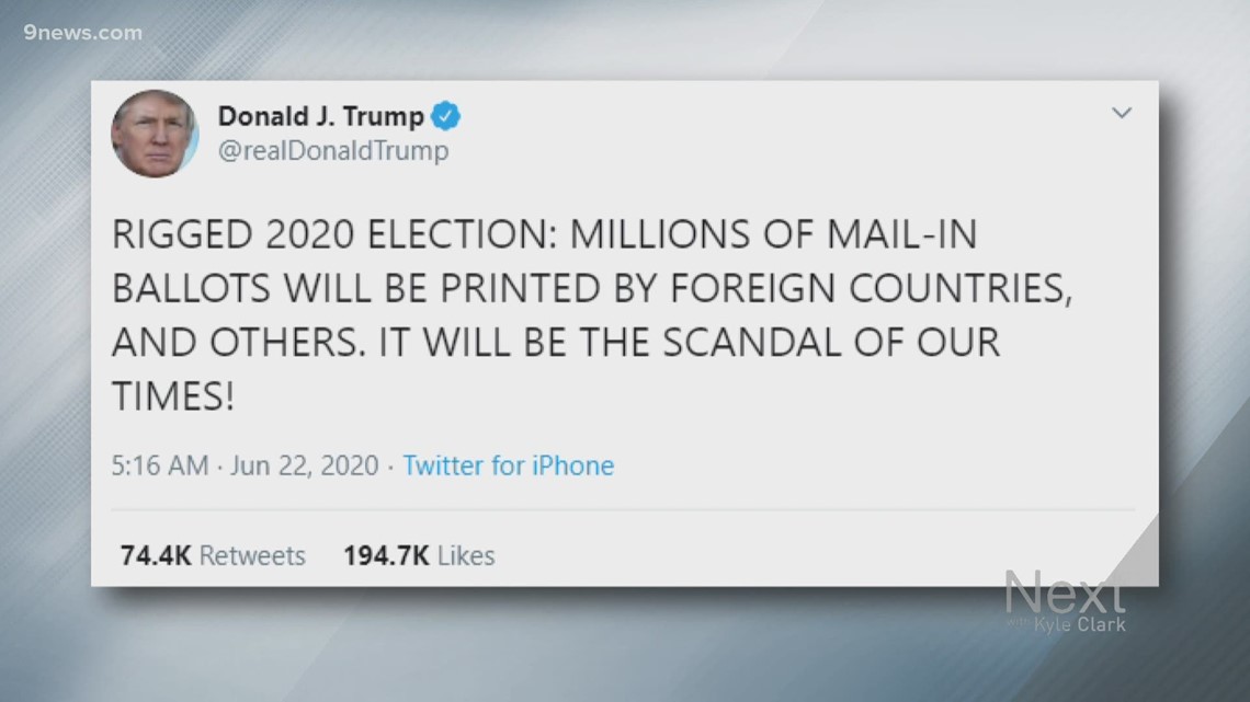 Elections expert responds to Trump mail-in ballot claims | 9news.com