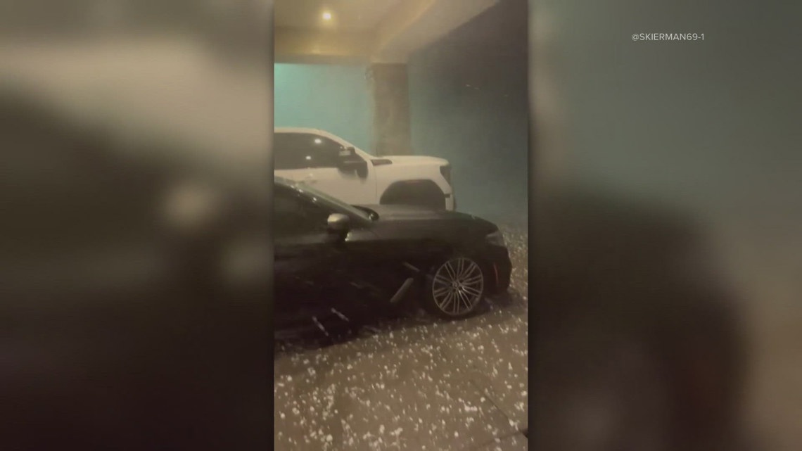 Baseball-sized hail hits Yuma County causing major damage | 9news.com