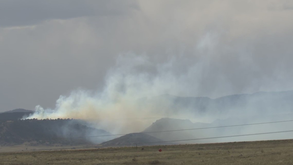 Fires burn on Fort Carson and near school in Hugo | 9news.com
