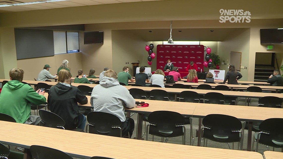 Eaglecrest football stars Braden Miller and Kaden Weatherby sign their ...