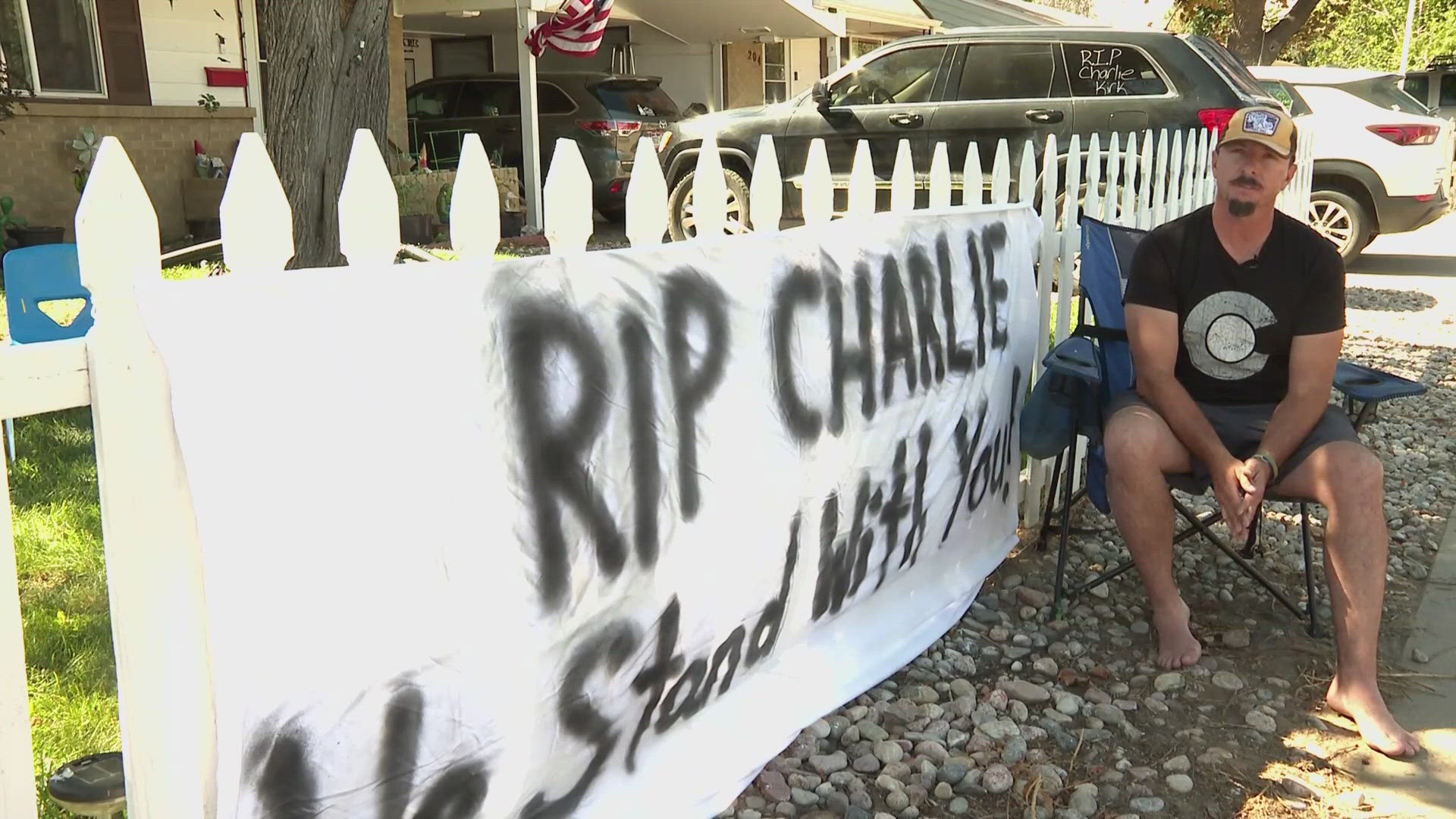 Police investigating after Charlie Kirk memorial vandalized in Loveland ...