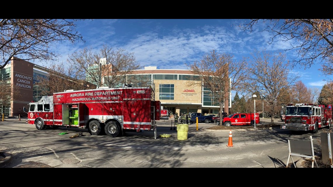 Chemical spill causes evacuations at UCHealth Anschutz building | 9news.com