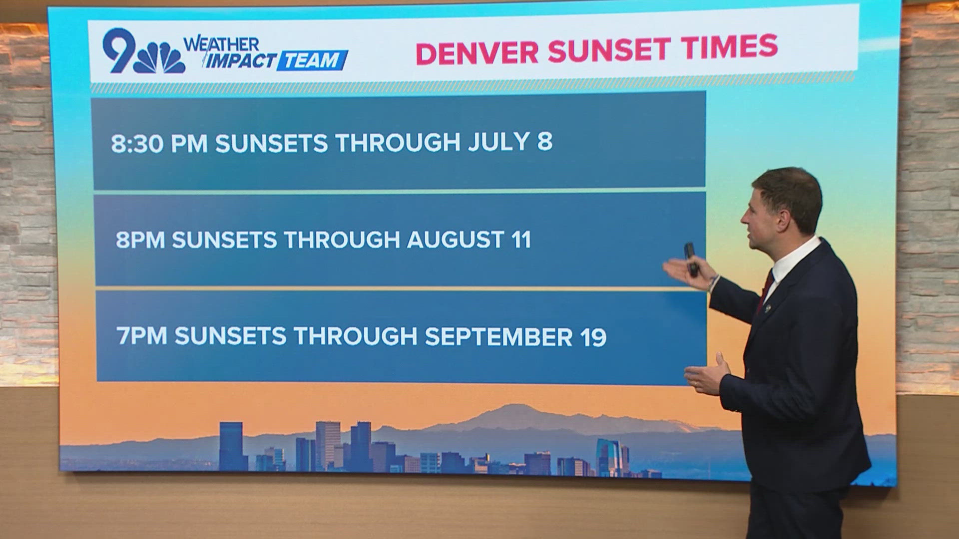Denver soaks in first 8:30 p.m. sunset since last July | 9news.com