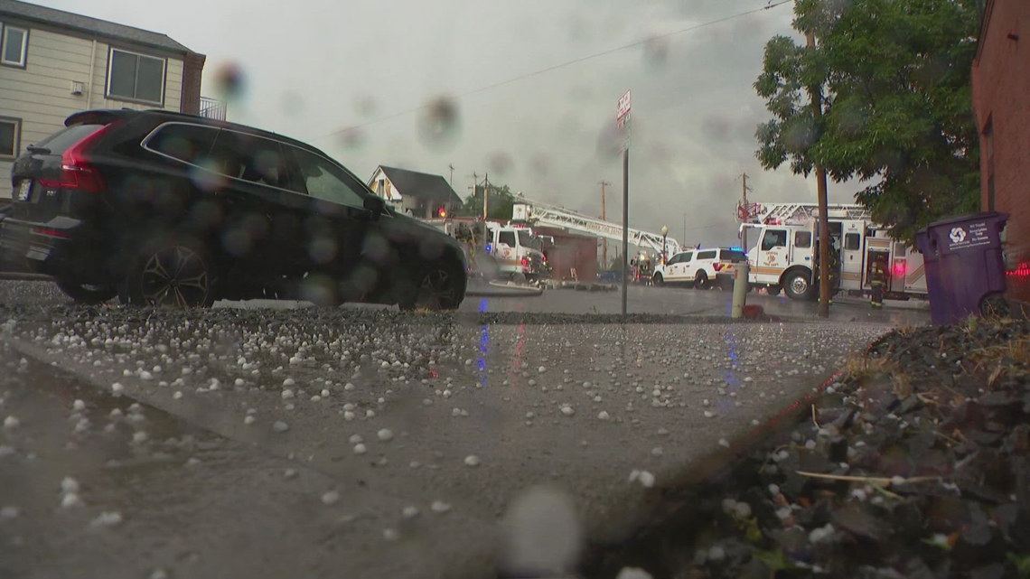Firefighters face harsh conditions while battling fire at home under ...