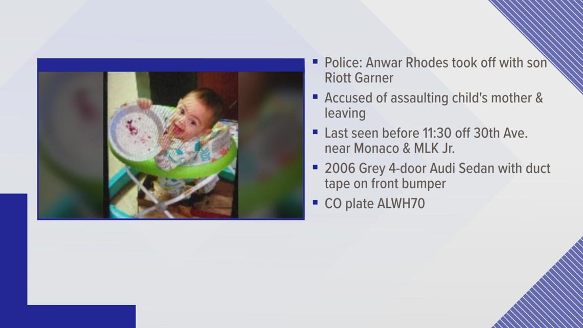 Amber Alert issued for missing infant taken by father | 9news.com