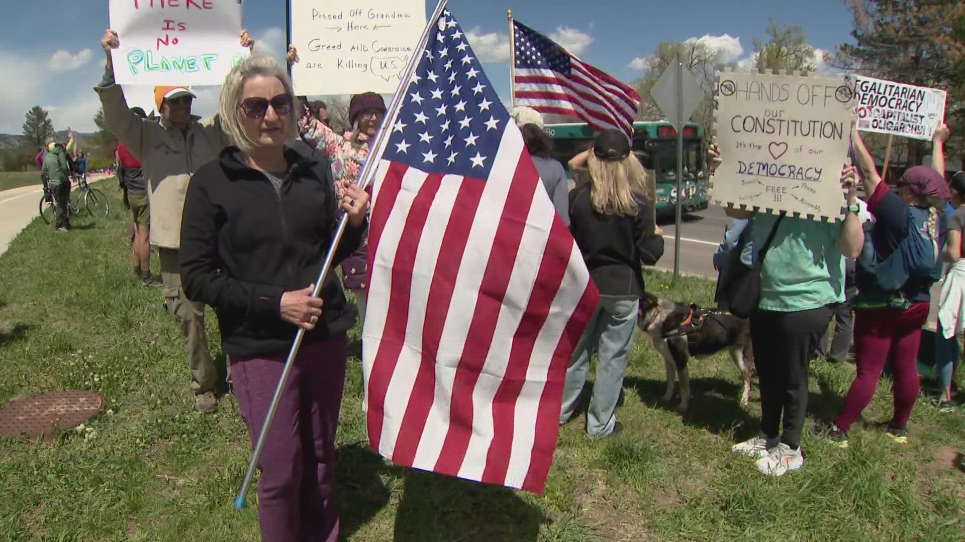 Boulder protest erupts over unfounded DOGE rumors at NOAA | 9news.com