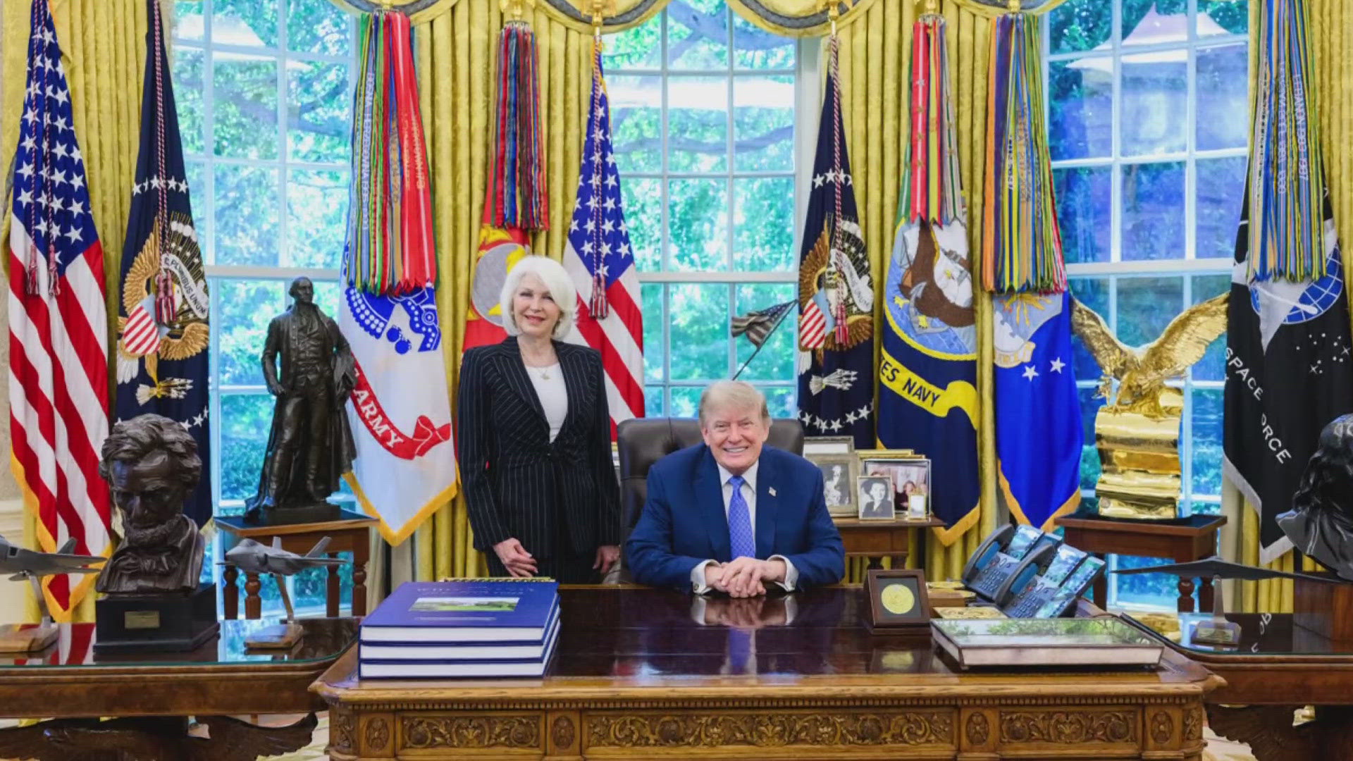 Trump hosts Tina Peters in Oval Office | 9news.com