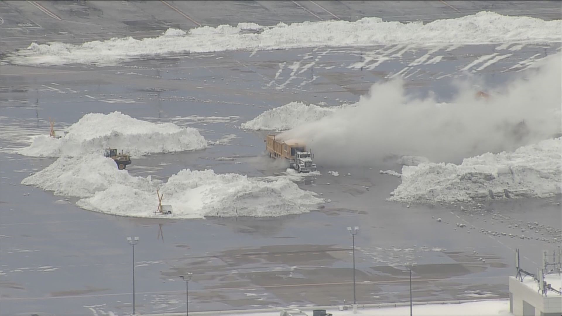 Aerial footage of the March 2021 blizzard in Denver | 9news.com