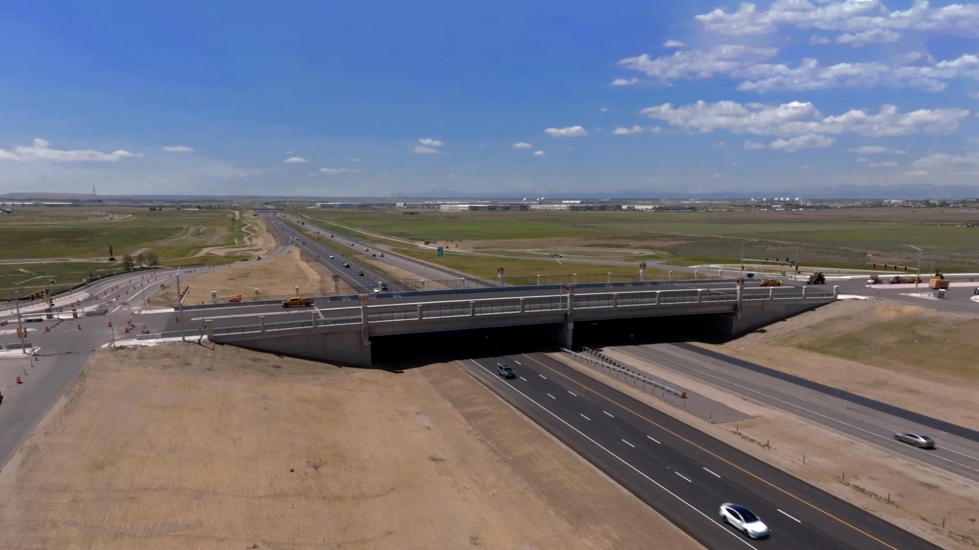 New E-470 interchange opens at Aurora Highlands Parkway | 9news.com
