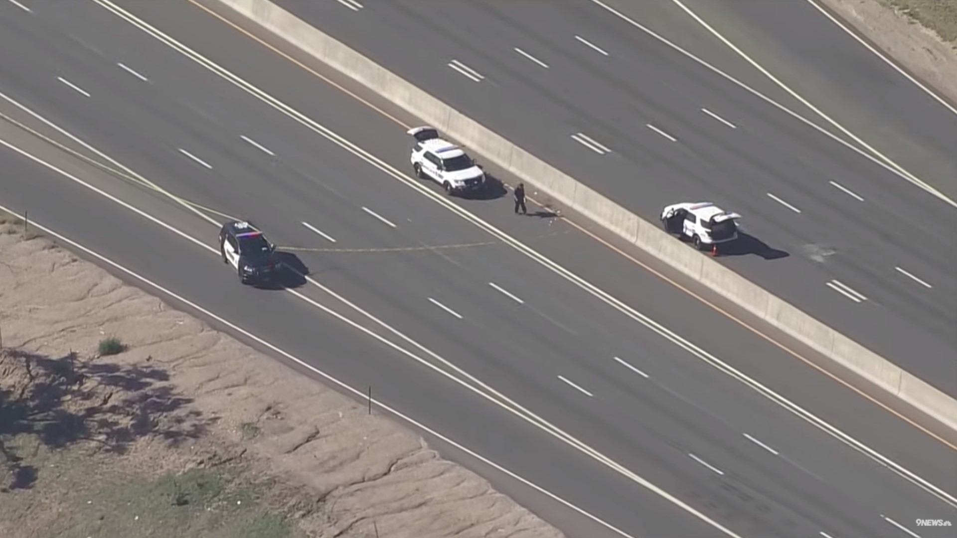 Interstate 25 closed for shooting involving Thornton officer | 9news.com