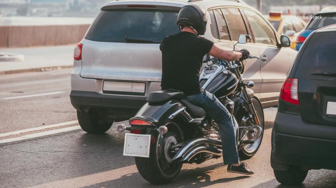 Study may allow motorcycles to split lanes | 9news.com