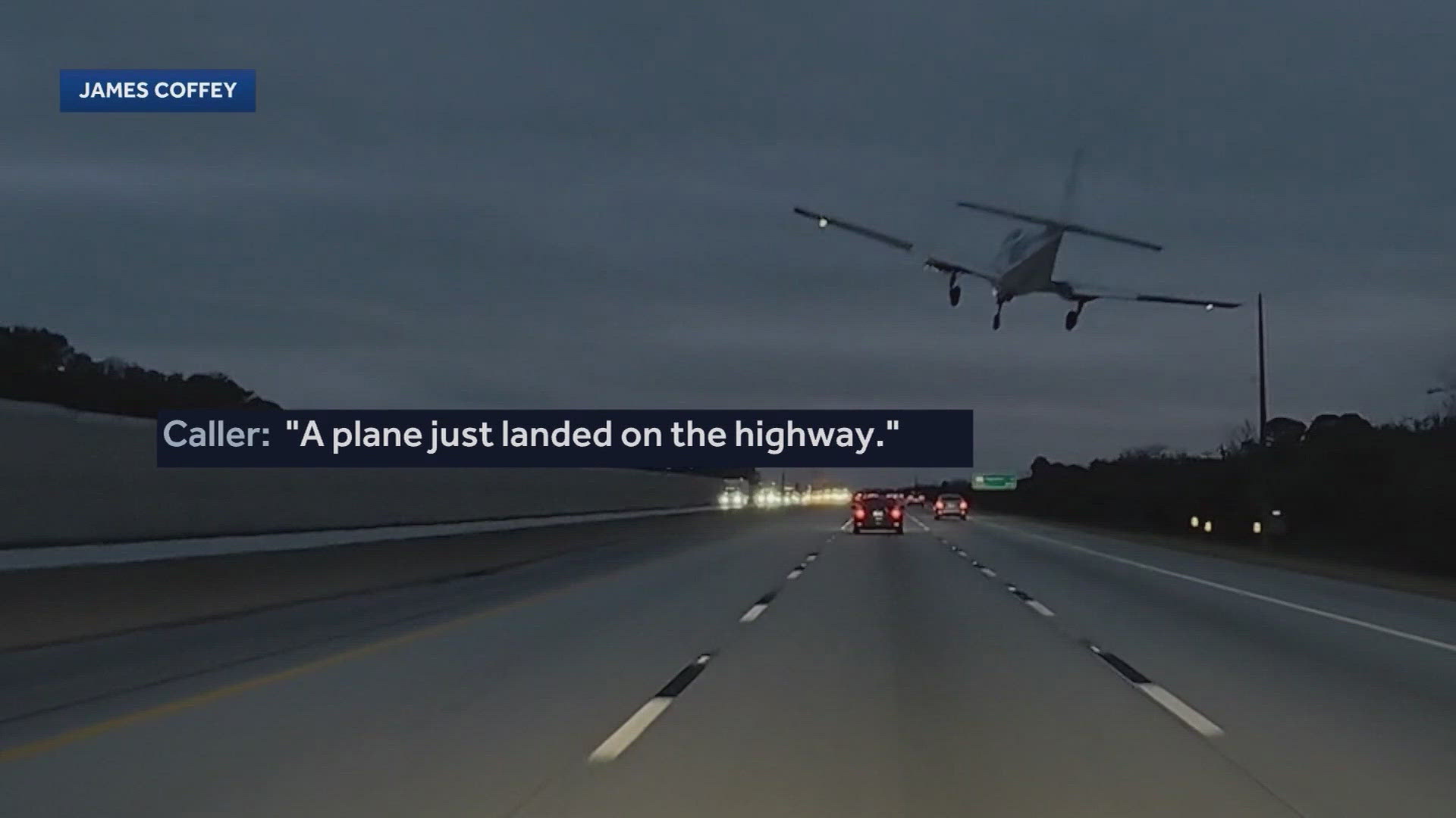 Plane collides with car while trying to land on the highway | 9news.com