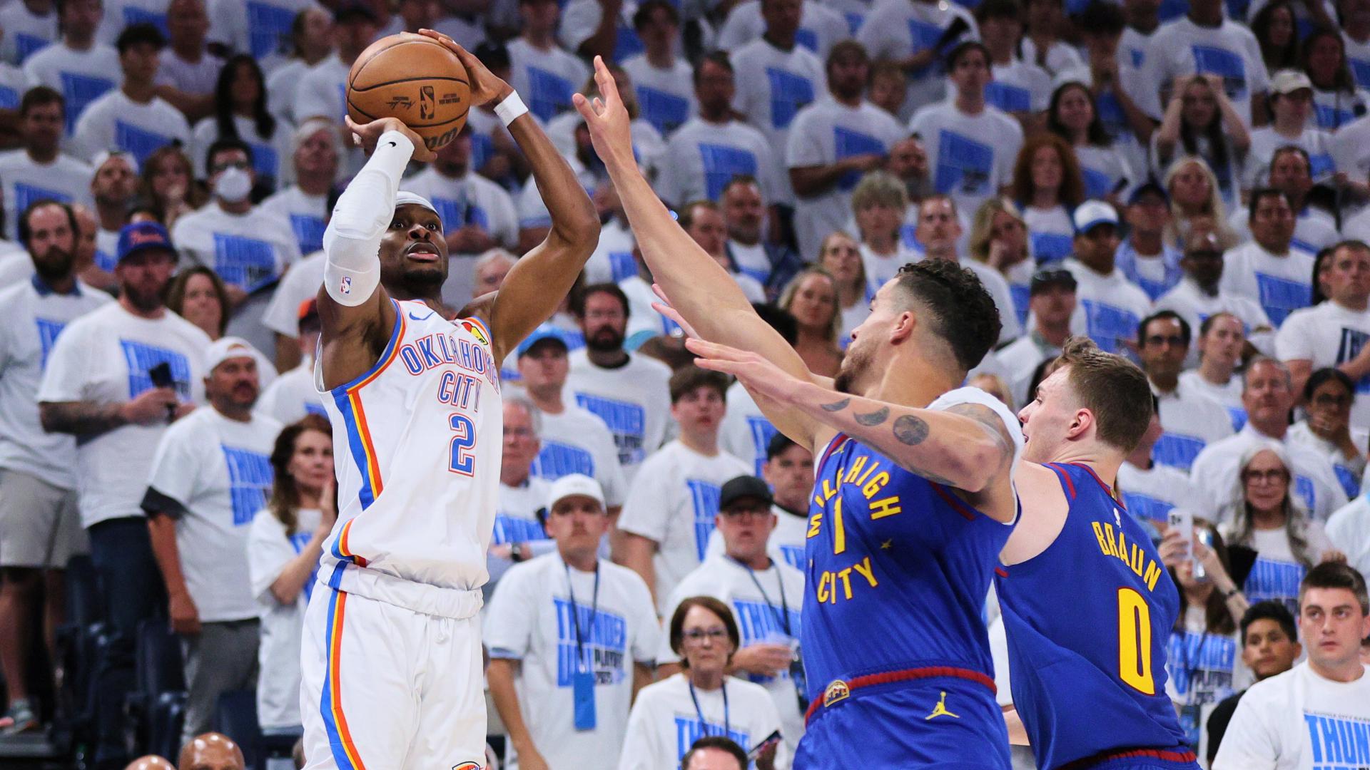 Thunder push past Nuggets, take 3-2 series lead in playoff series ...