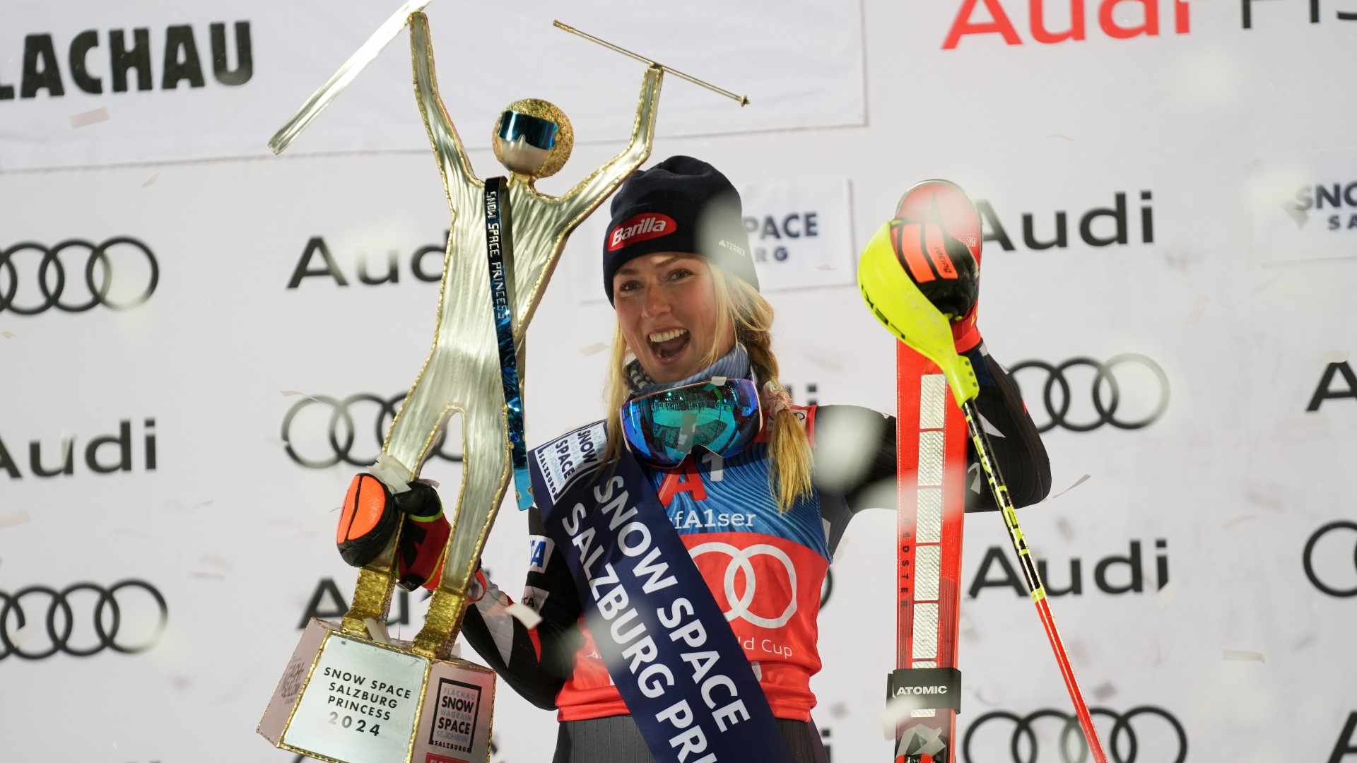 Mikaela Shiffrin wins World Cup night race in Austria | 9news.com